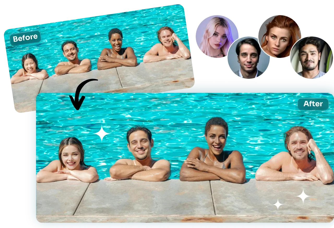 Multiple Face Swap Online Free (Unlimited, No Watermark) - AI Ease Multiple Face Swap Online Free (Unlimited, No Watermark) - AI Ease